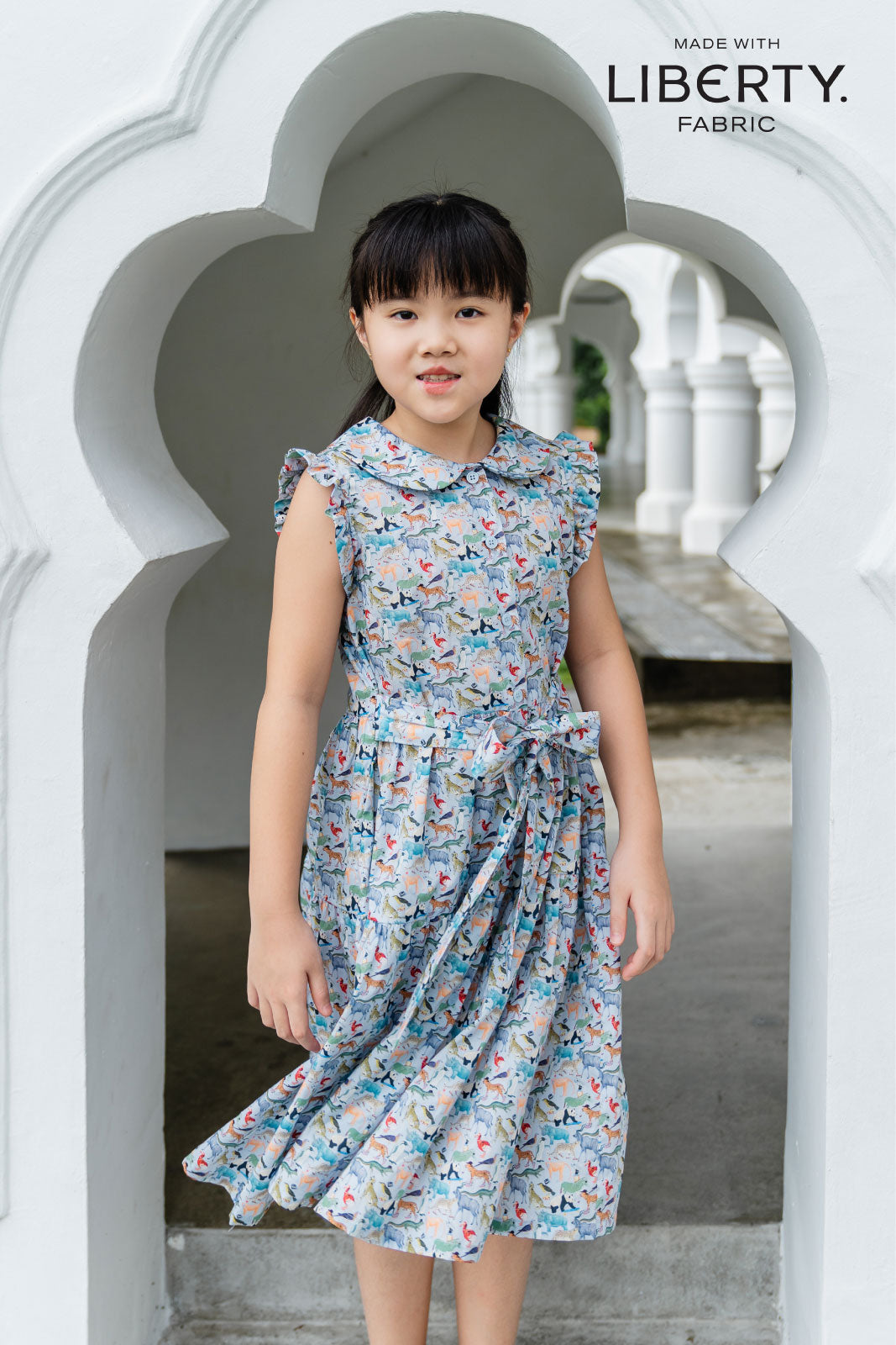 Mini Alice Hello Zoo Teal Dress – Elizabeth Little